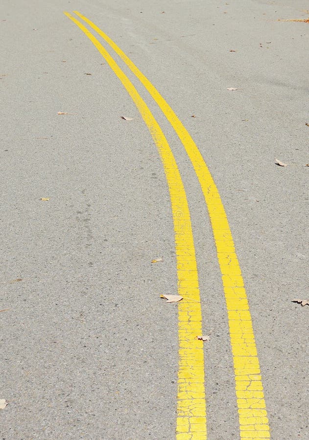 Yellow line sign stock image. Image of gray, grey, backdrop - 34613977