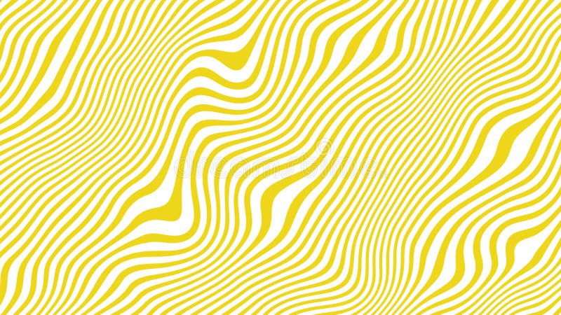 Yellow Line Waves Abstract Art Seamless Pattern Loop Background Stock ...