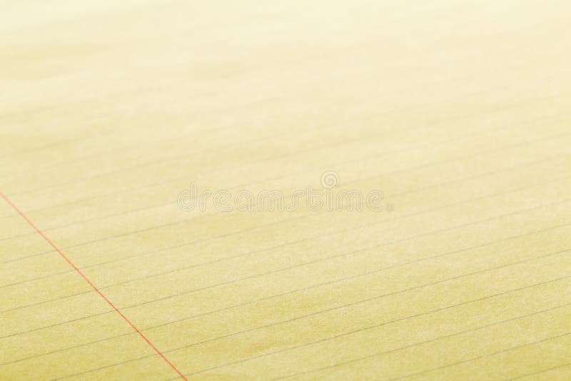 Yellow Lined Empty Clean Paper Background Stock Image - Image of ...