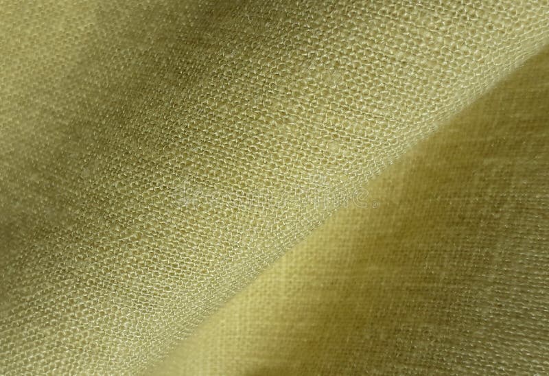Yellow linen fabric. stock photo. Image of women, gold - 206581414