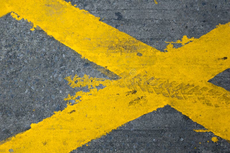 Yellow Lines stock photo. Image of gray, parking, safety - 37633442