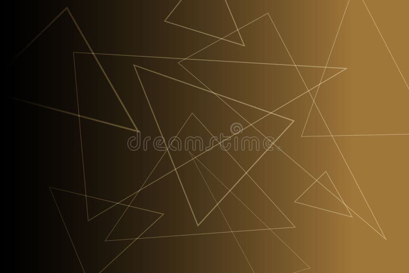 Yellow Lines, Plexus Abstract Background. Digital Geometric Triangles ...
