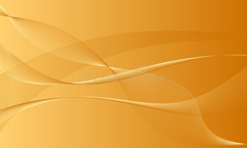 Yellow Lines Wave Curve on Gradient Abstract Background Stock ...