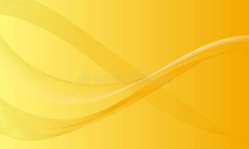 Yellow Lines Wave Curves with Gradient Abstract Background Stock Vector ...