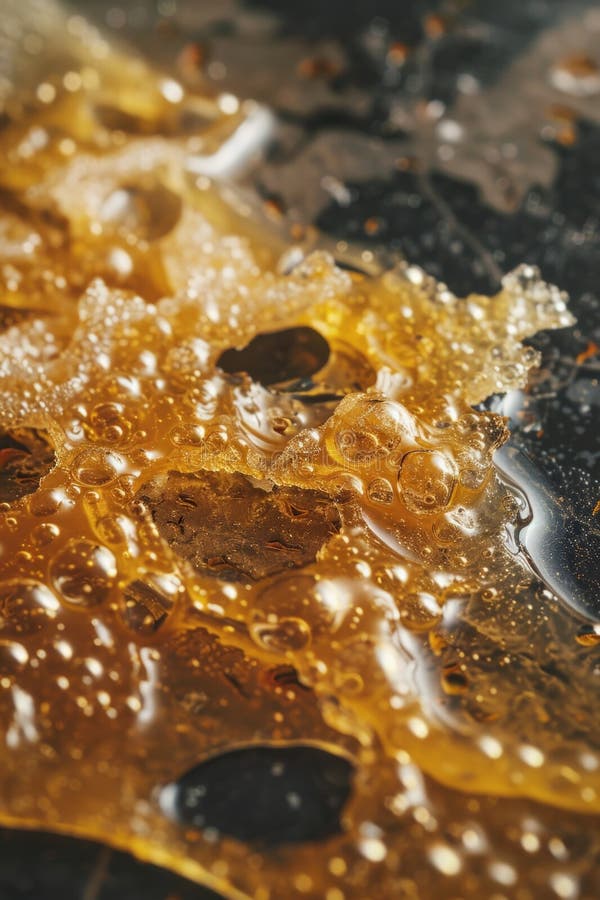 Yellow Liquid Close-Up stock image. Image of workbench - 376276811