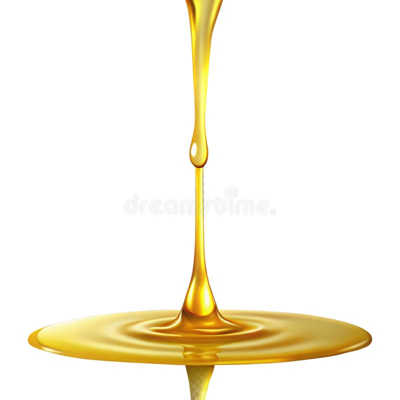 A Yellow Liquid Flowing Down from a Stick Isolated Stock Illustration ...