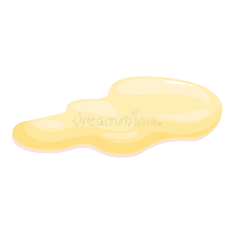 Yellow Liquid Puddle Splashing on the Ground Stock Vector ...