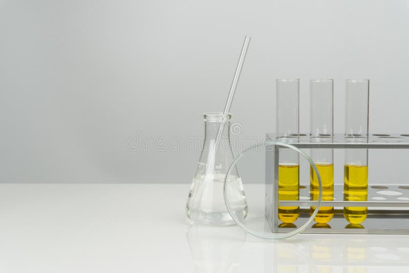 Yellow Liquid in Test Tubes Stock Photo - Image of test, experiment ...