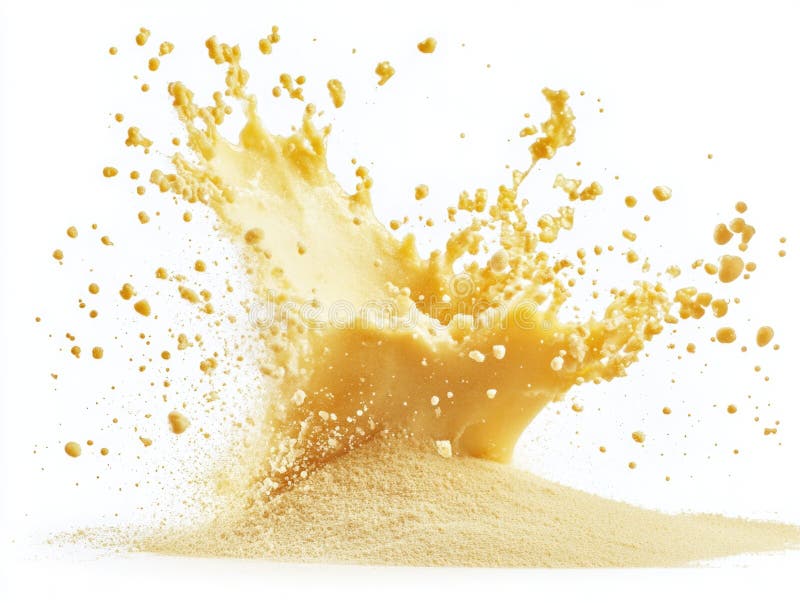 Silo Full of Milk Bursting Open Stock Photo - Image of generated ...