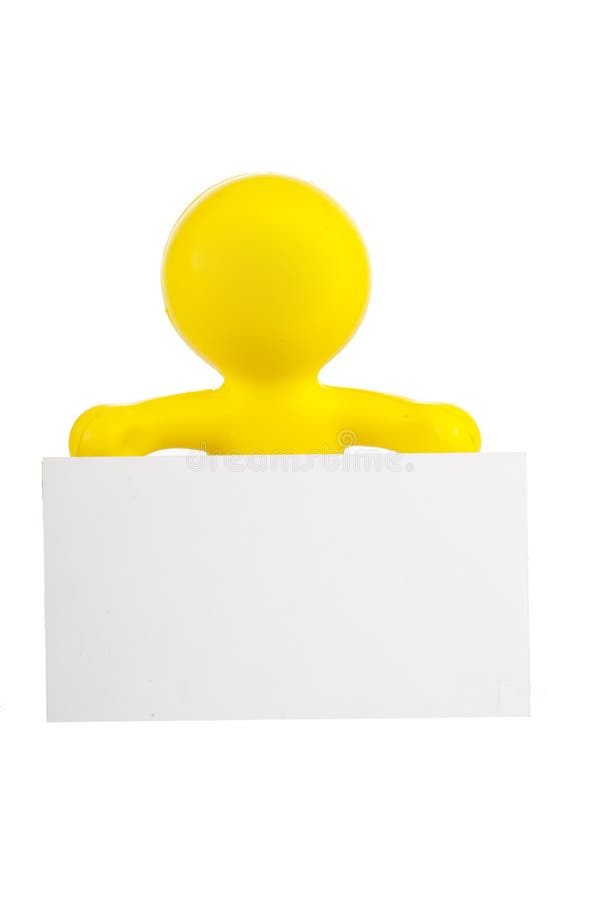 Toy Yellow Little Man Sits on a Chest Stock Image - Image of usurer ...