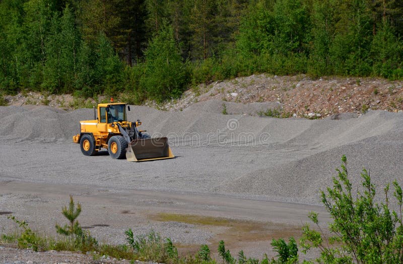 Yellow loader stock image. Image of shovel, tractor, front - 68854357