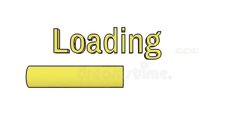Yellow Loading Bar Icon Animation Video Stock Footage - Video of mouse ...