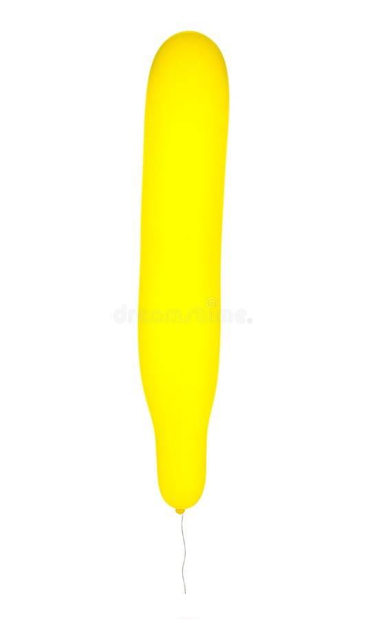 Deflated Yellow Balloon stock photo. Image of colorful - 8399004
