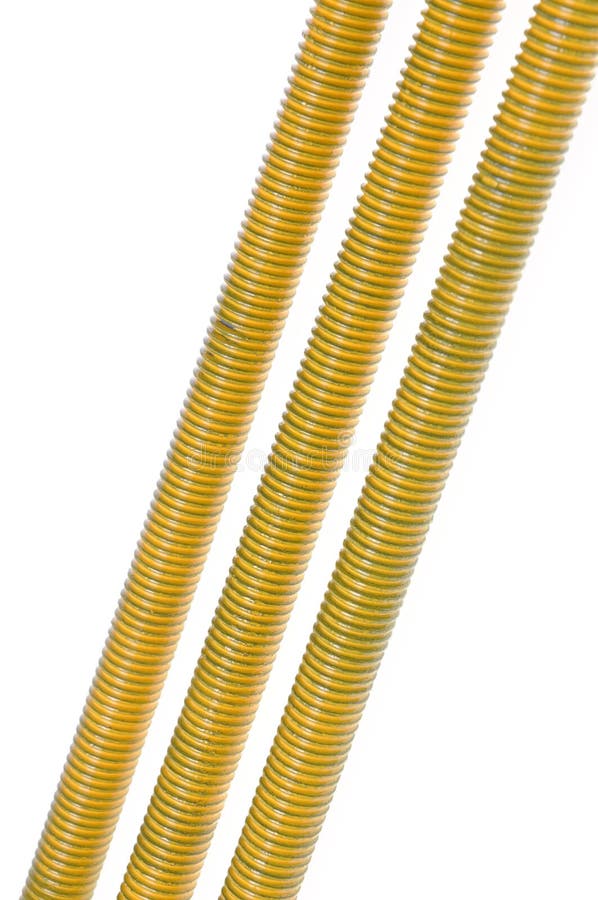 Threaded bolt with a nut stock photo. Image of abstract - 24438256
