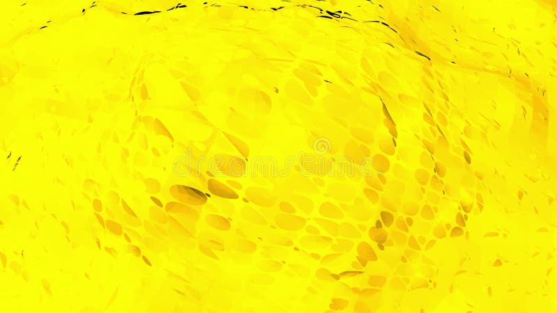 Yellow Low Poly Background Oscillating. Abstract Low Poly Surface As ...