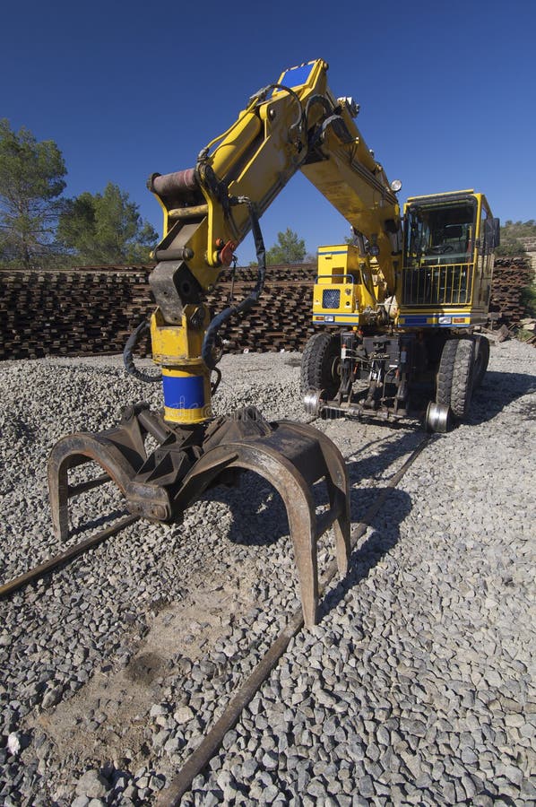 Yellow machine stock image. Image of industry, heavy - 12569725