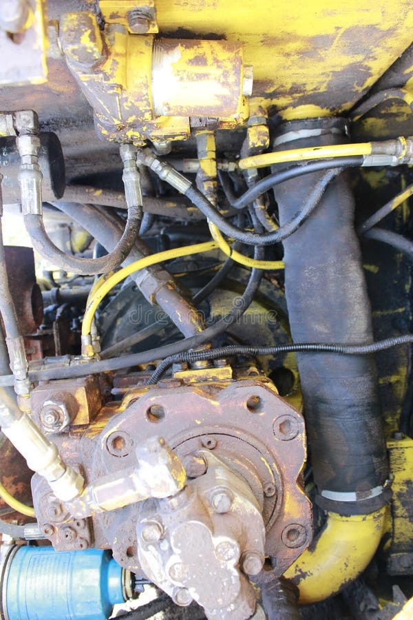 Yellow machine stock image. Image of iron, machine, steel - 36119699