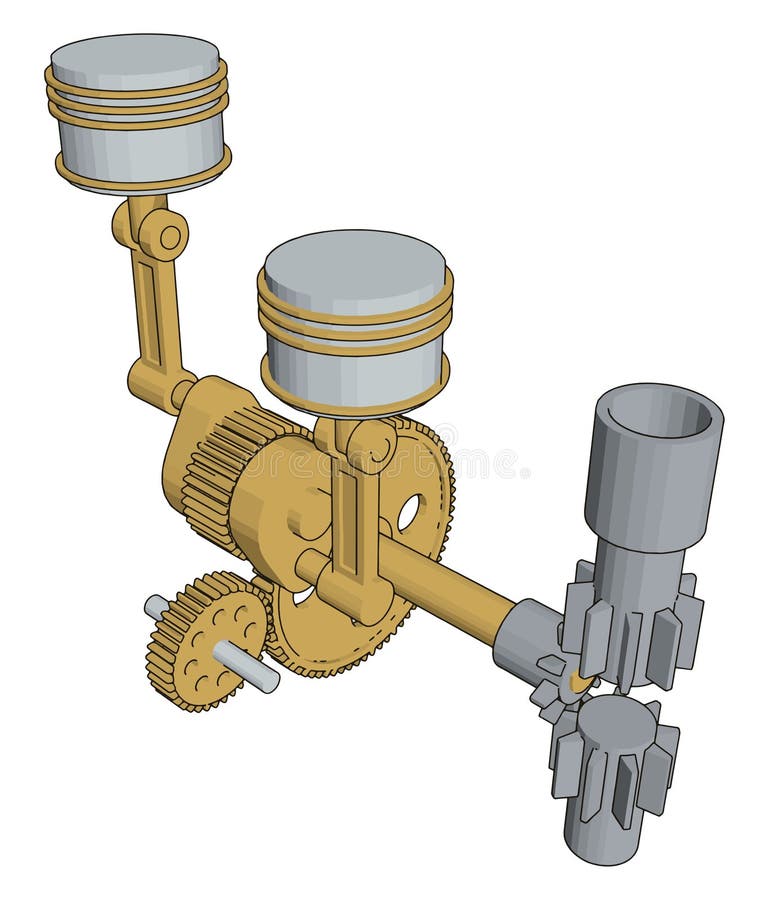 Yellow Machine Tool, Illustration, Vector Stock Vector - Illustration ...