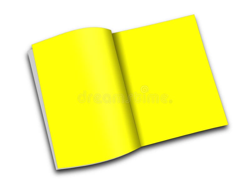 Yellow Magazine Blank Template for Presentation Layouts and Design ...