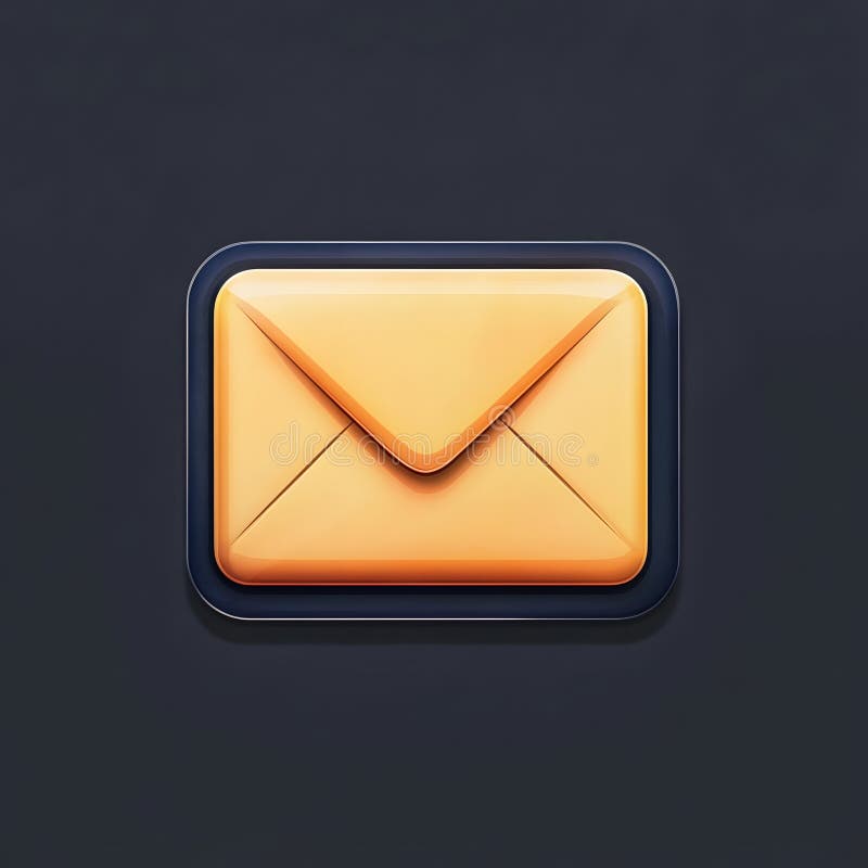 Yellow Mail E-mail Message Letter Icon Logo Symbol Stock Illustration ...