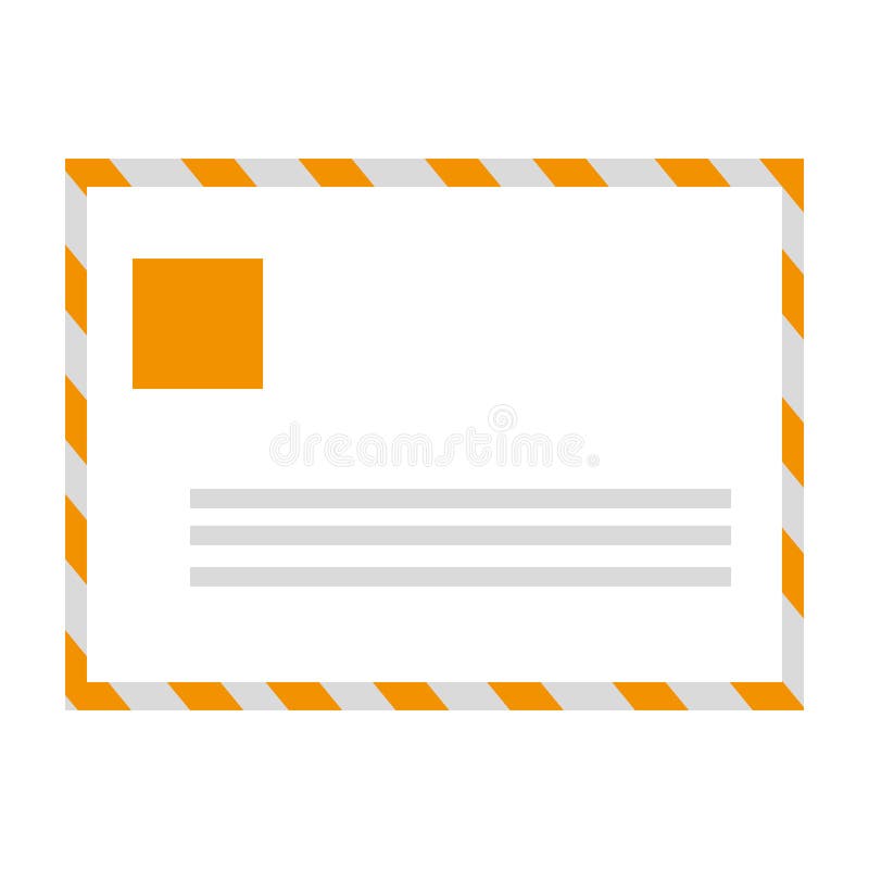 Yellow Mail Envelope , Illustration Stock Illustration - Illustration ...