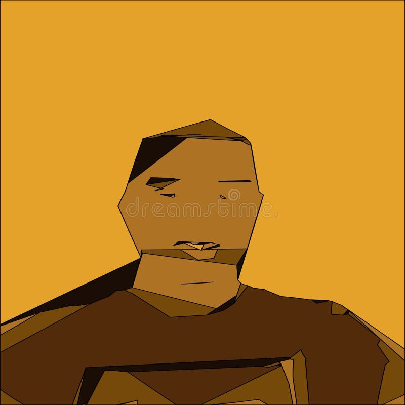 Yellow, Man, Cartoon, Head stock image. Image of forehead - 125016201