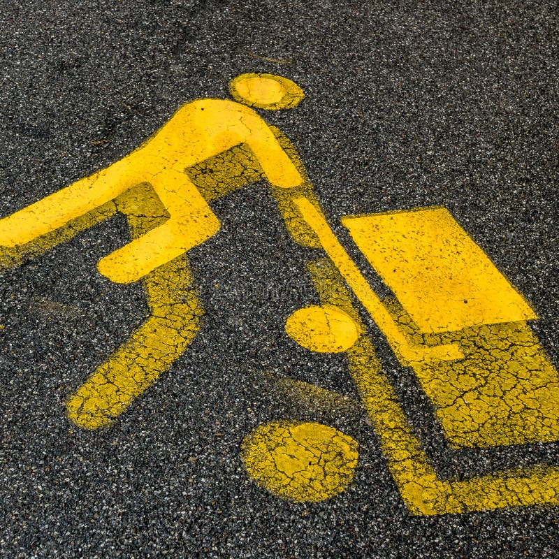 Yellow man stock image. Image of prison, roadsigns, symbolically - 51865169