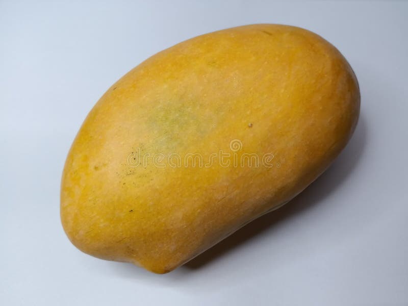A Sweet Yellow Mango Fruit in Clean Background Stock Photo - Image of ...