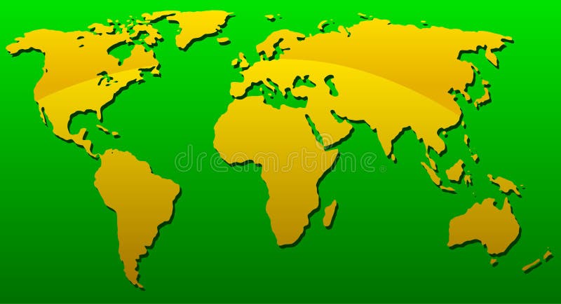 Yellow map stock vector. Illustration of vector, yellow - 9027385