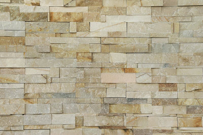 Marble Stone Wall in Random Pattern Texture Stock Image - Image of ...