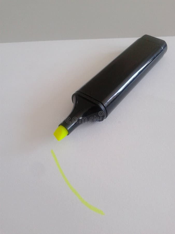 Yellow marker stock photo. Image of yellow, marking, tool - 42781286