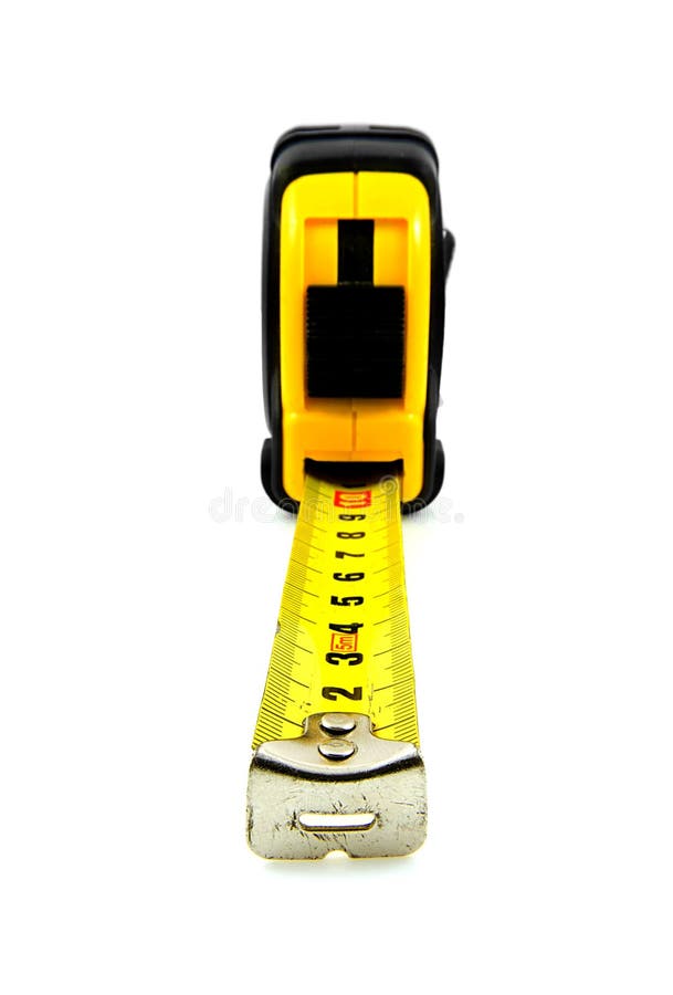 Yellow measure tool stock image. Image of equipment, centimeter - 11808825