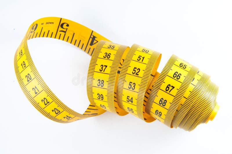 Yellow Measuring Tape stock image. Image of roll, ruler - 16916653