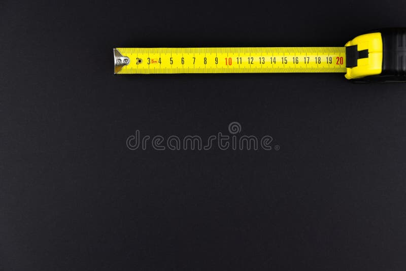 Yellow Measuring Tape Measure Stock Image - Image of millimeter ...