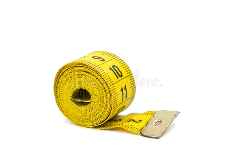 Yellow measuring tape stock photo. Image of accuracy - 43258032