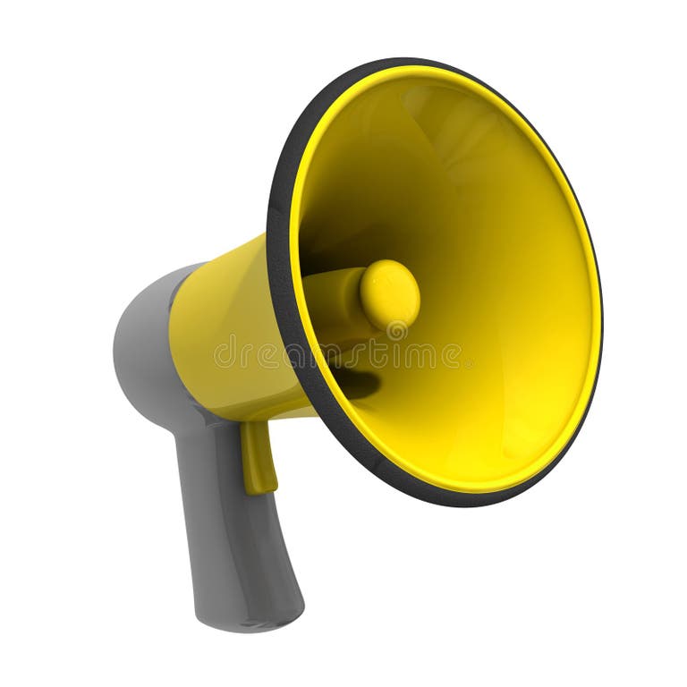 Yellow Megaphone Speaker Stock Illustrations – 4,408 Yellow Megaphone ...