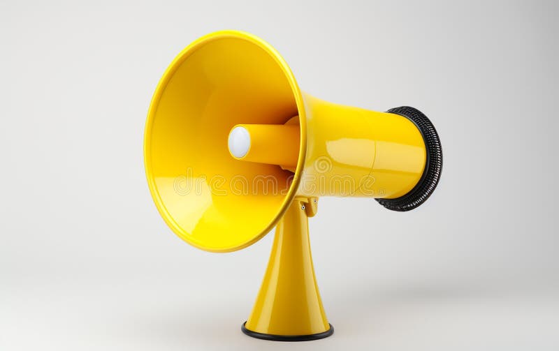 The Yellow Megaphone Marvel Stock Photo - Image of tool, amplify: 344635058