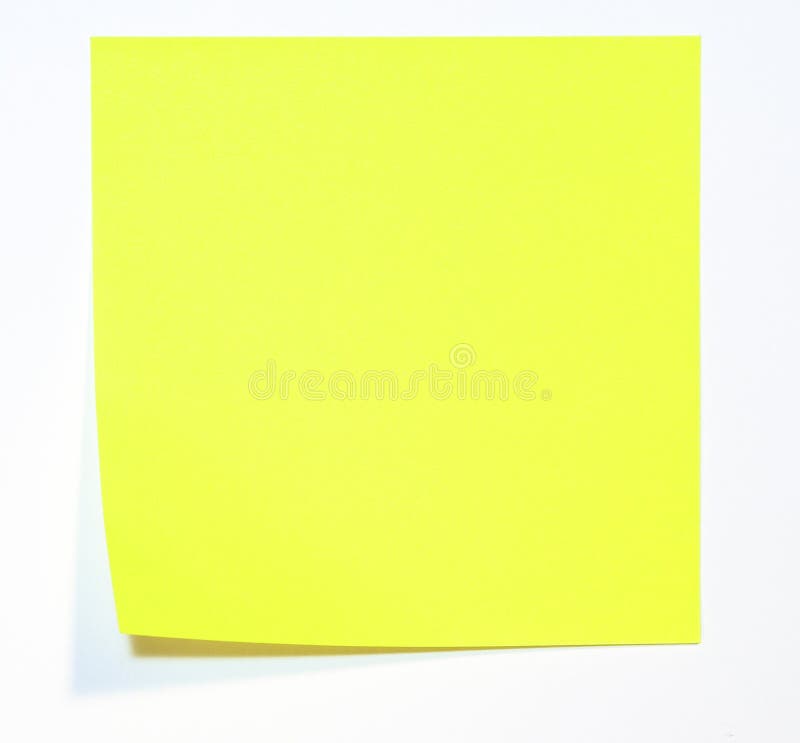 Yellow Memo stock photo. Image of memorize, color, sheet - 5524494