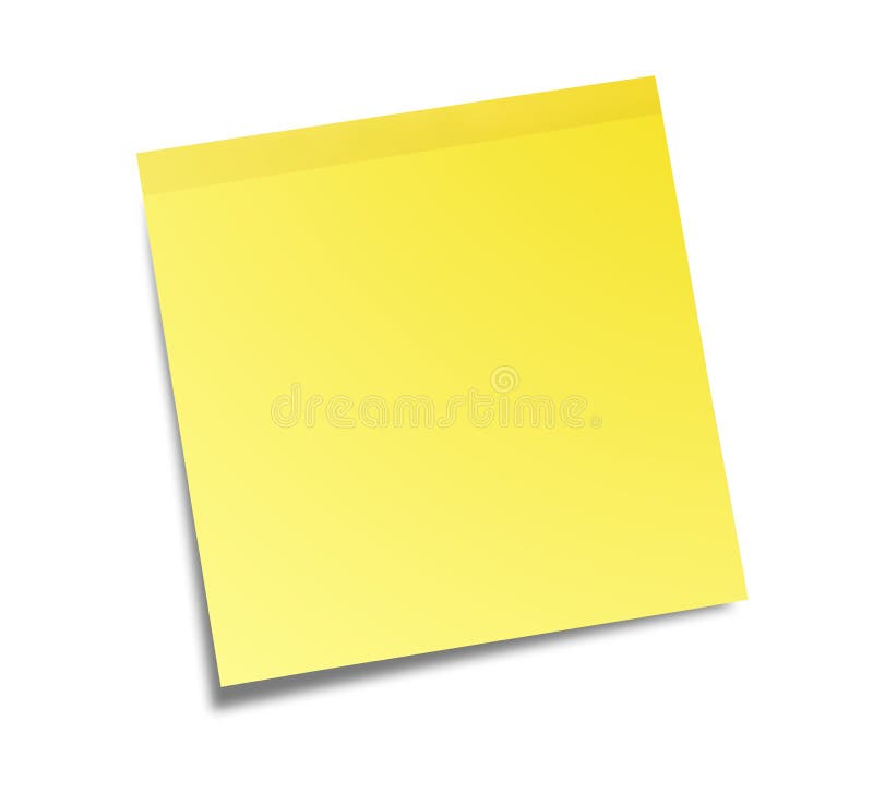 Yellow memo stick stock illustration. Illustration of memo - 73699701