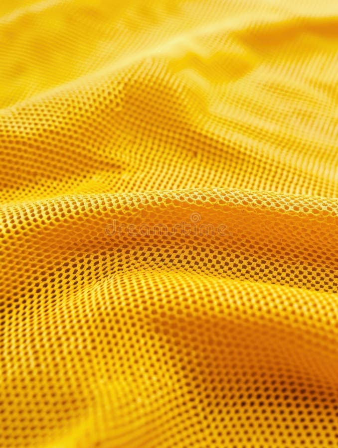 Yellow mesh fabric textile stock photo. Image of fabric - 372485872