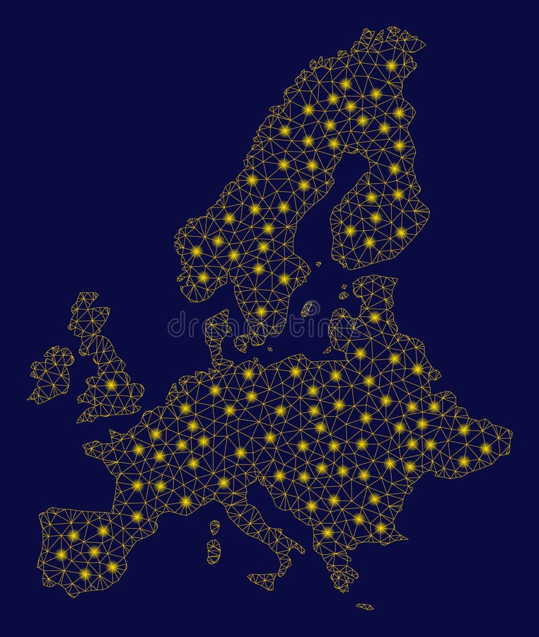 Polygonal Mesh European Union Map Stock Illustrations – 44 Polygonal ...