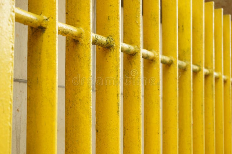 Metal fence stock photo. Image of iron, protect, pavement - 44814306