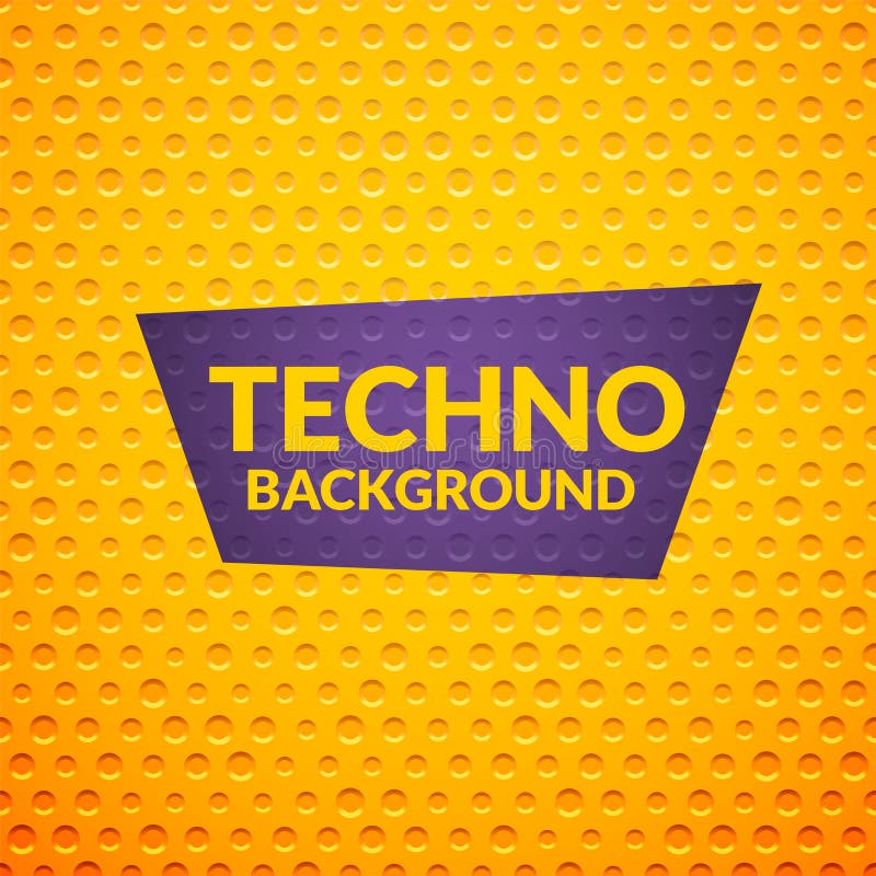 Yellow Metal or Plastic Texture with Holes Stock Vector - Illustration ...