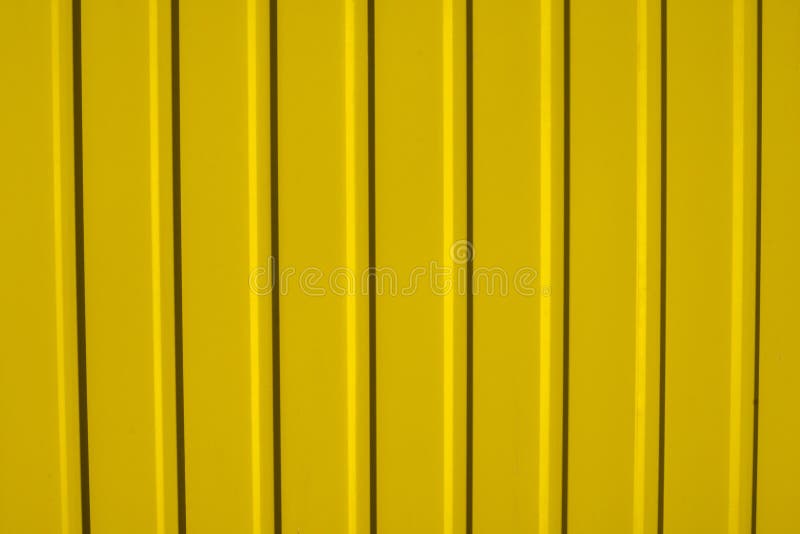 Yellow Metal Sheet Panel or Cladding with Vertical Line Wave Pattern ...