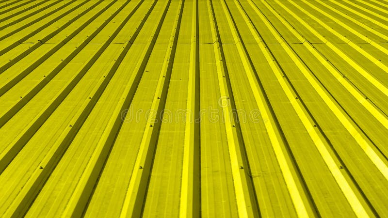 Yellow Metal Sheet Metal Roof Backgrounds Stock Photo - Image of ...