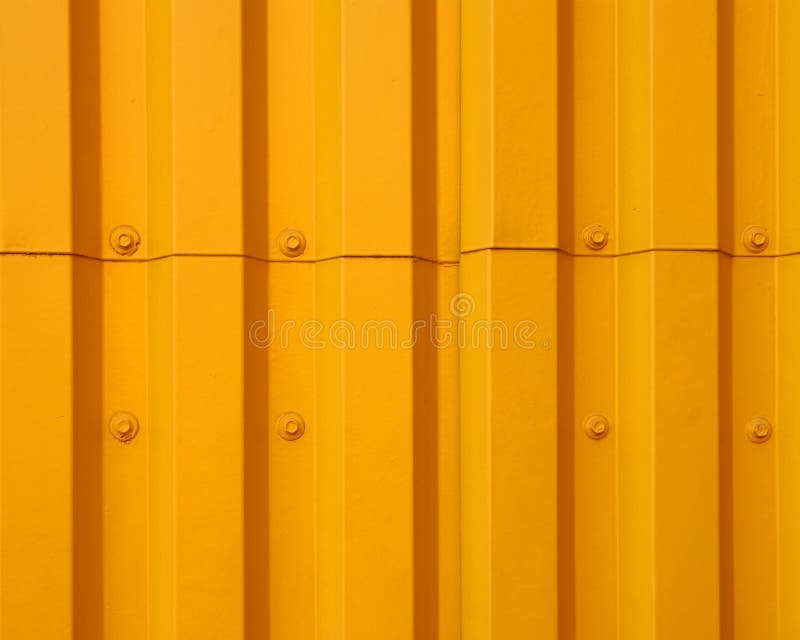 Yellow metal siding stock photo. Image of abstract, construction - 4255338