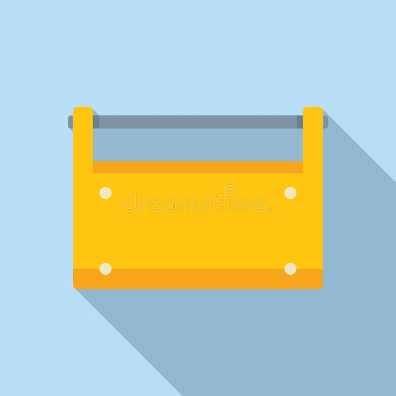 Yellow Metal Toolbox Holding Tools for Construction Stock Vector ...