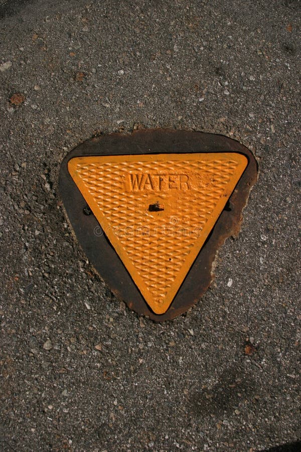 Water Utility Cover stock photo. Image of rust, cover, metal - 97634