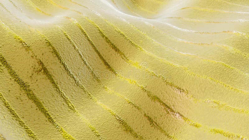 Yellow Metal Wave Background with Texture. Abstraction Stock ...