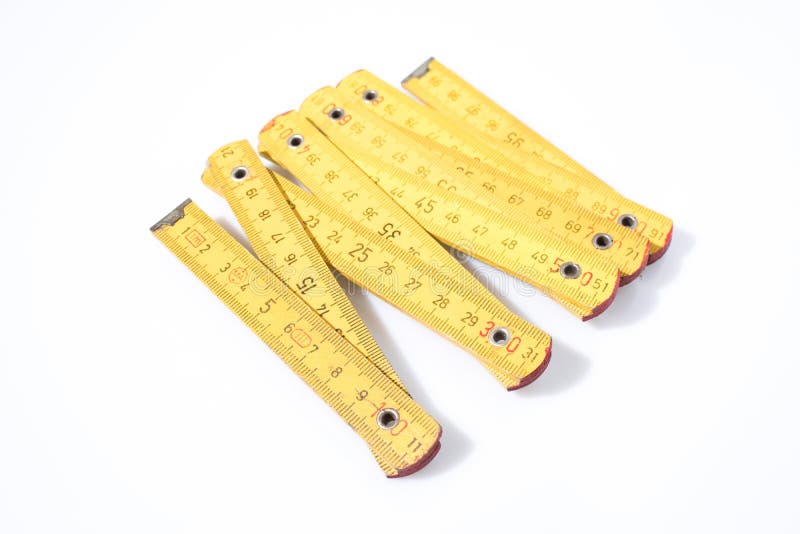 Yellow Meter in a White Backgorund Composition Stock Image - Image of ...